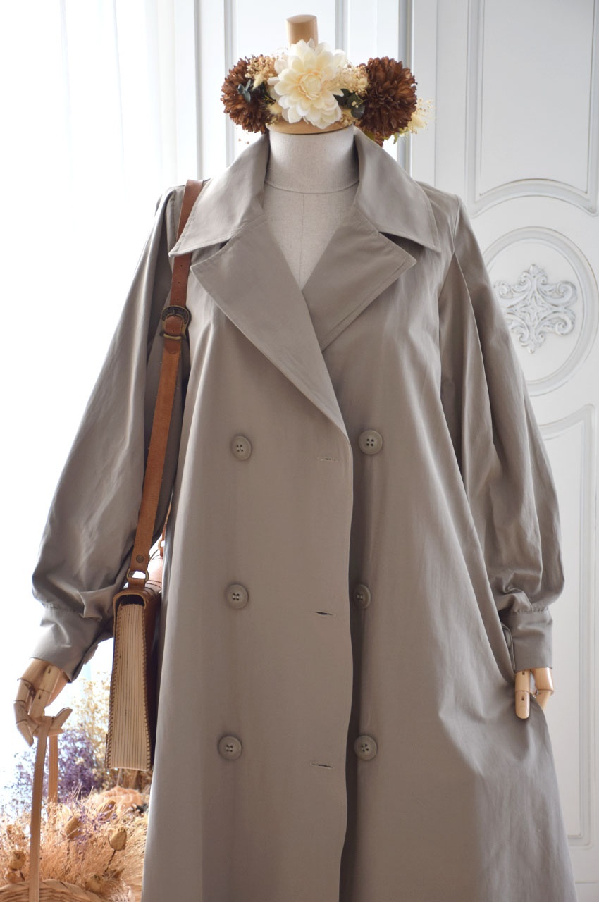 Vizon Rengi Trench Coat - Eminos Butik